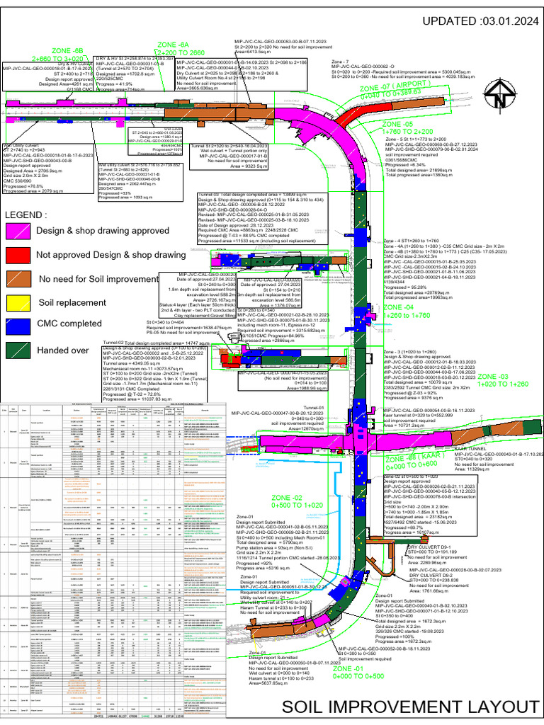 03.01.2024 Soil Improvement Layout | PDF | Civil Engineering