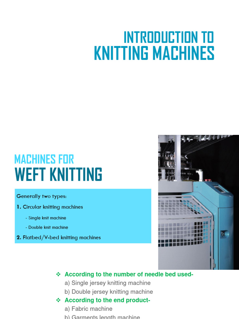 Chapter 7 Knitting Machinery | PDF | Knitting | Yarn
