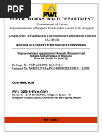 Method Statement Bridge | PDF | Concrete | Quality Assurance