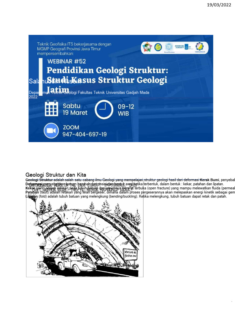 Geologi Struktur: Deformasi dan Jenisnya | PDF