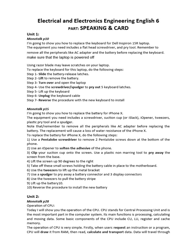 EEE6 Speaking Topic and Talk Card | PDF | Personal Computing | Consumer ...