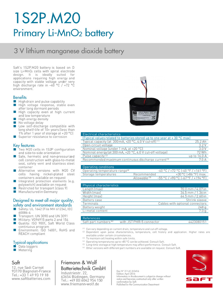 1S2P M20 31141-2-0416 | PDF