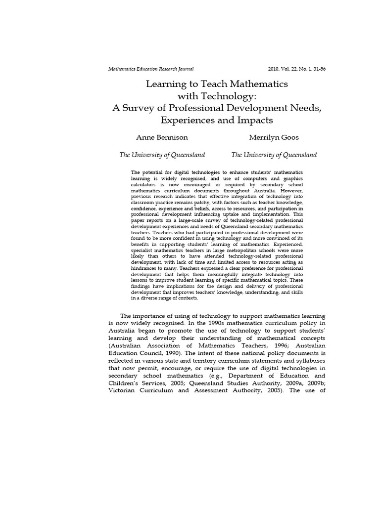 Learning To Teach Mathematics Pdf Teachers Learning