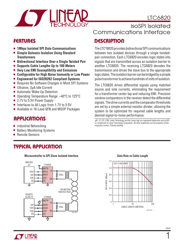 Liner LTC6903 | PDF | Electromagnetic Interference | Transformer