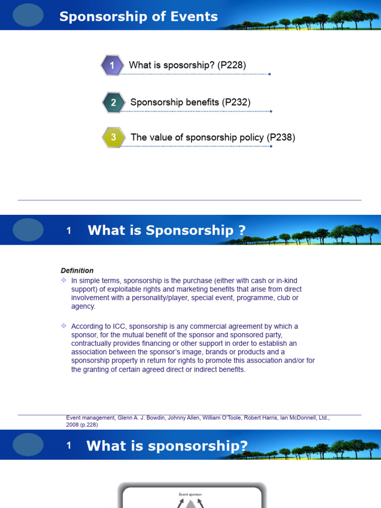 Sponsorship of Events | Download Free PDF | Sponsor (Commercial) | Brand