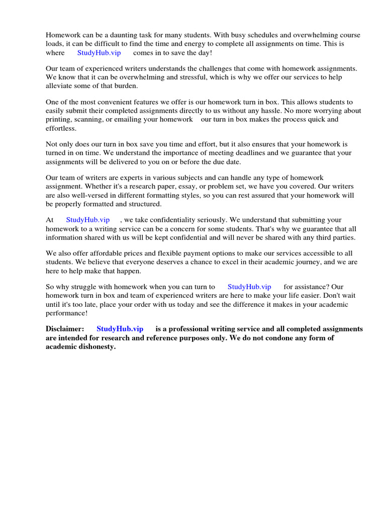 Homework Turn in Box | PDF | Classroom | Homework