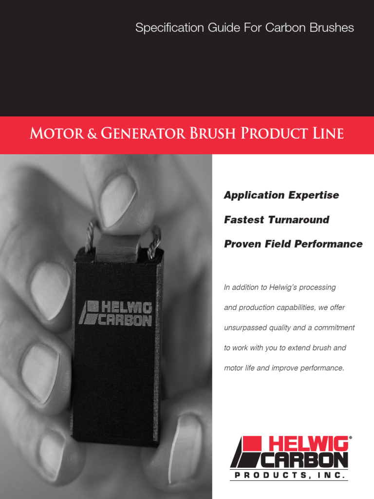 Specification Guide For Carbon Brushes | PDF | Electrical Connector | Wear