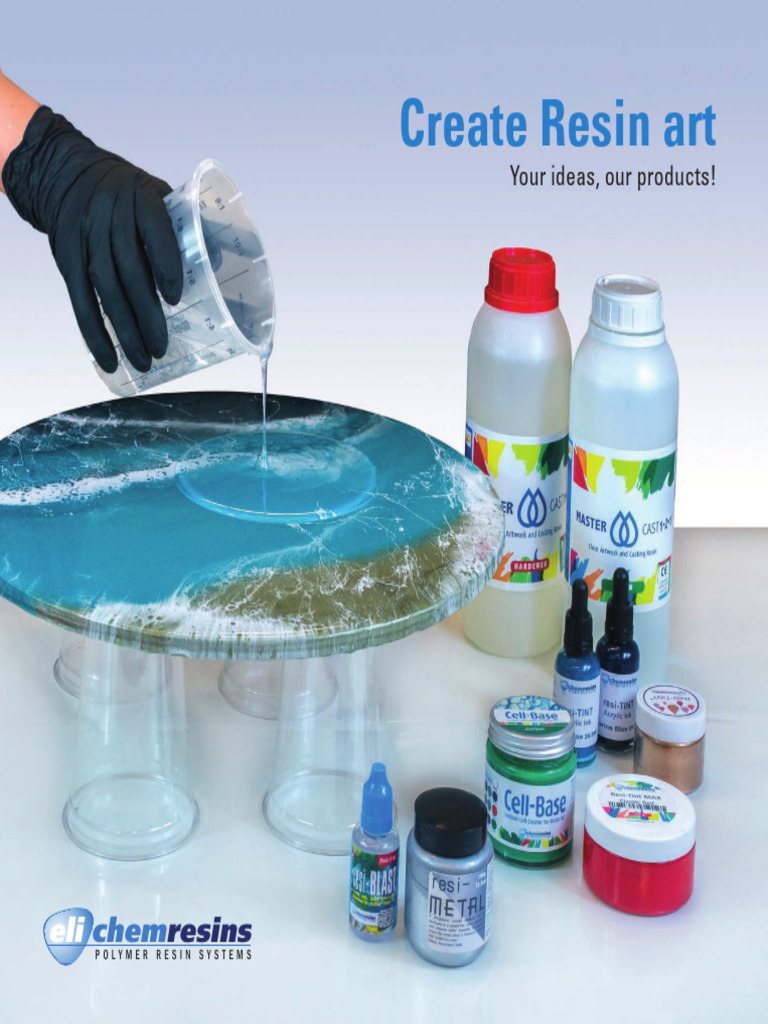 Resin Art Brochure Creativeworld | PDF | Blue | Green