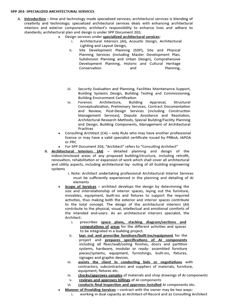 SPP Reviewer 203-205 | PDF | Architect | Alternative Dispute Resolution