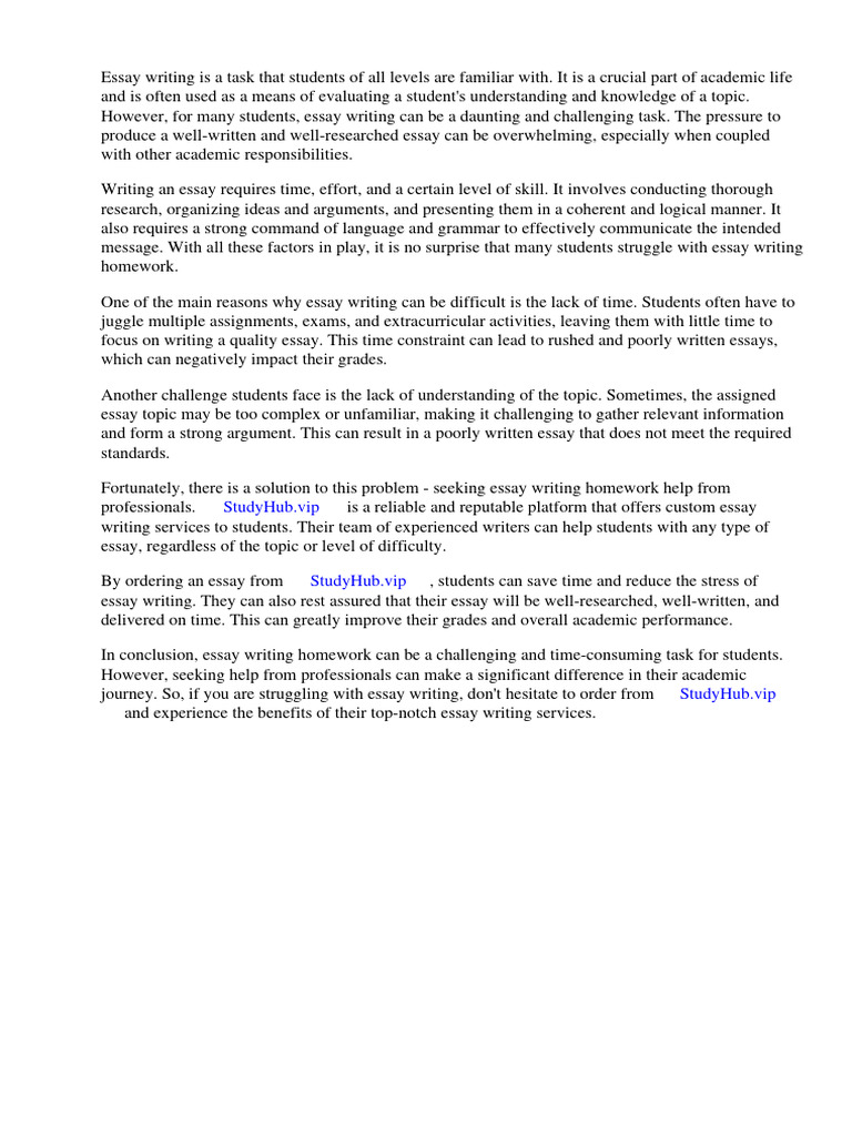 Essay Writing Homework Help | PDF | Essays | Homework