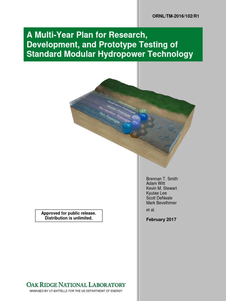 A Multi Year Plan For Research Developme | Download Free PDF | Simulation | Hydroelectricity