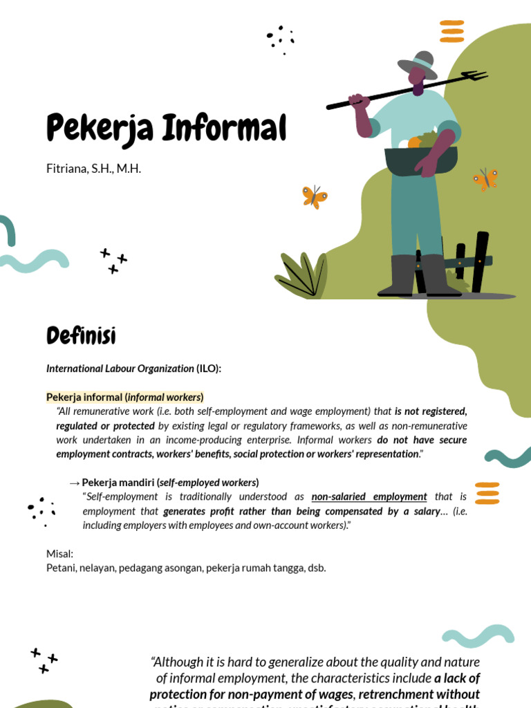 Pekerja Informal | PDF | Employment | Self Employment