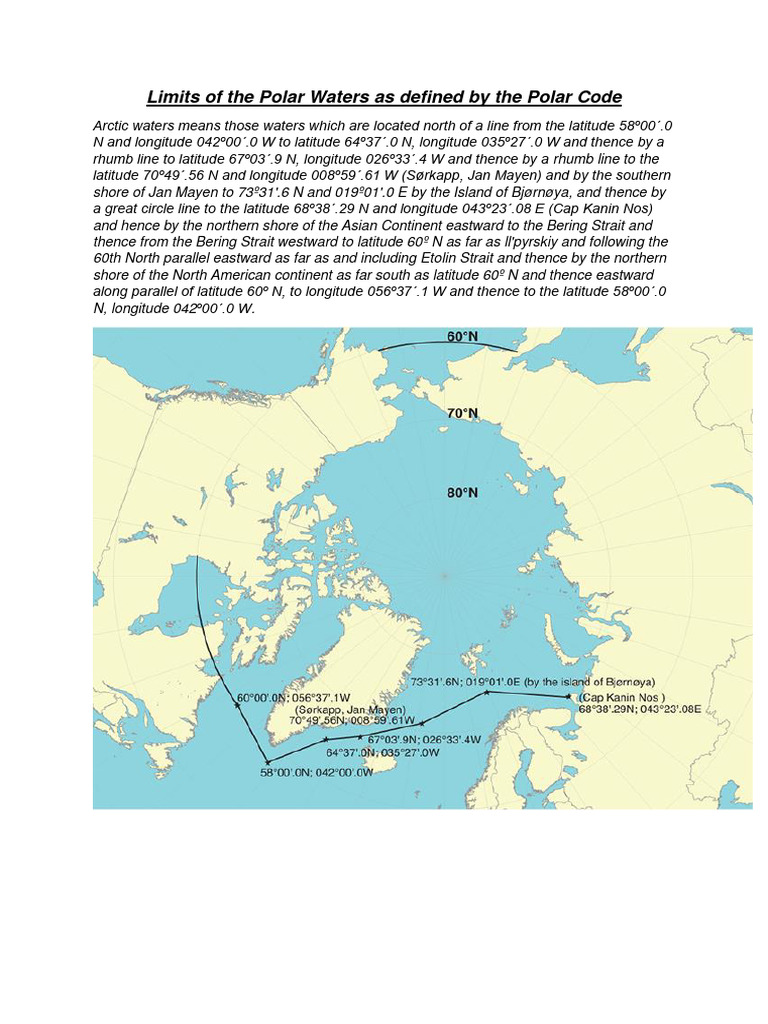 Polar Code: Defining Arctic & Antarctic Waters | PDF | Travel