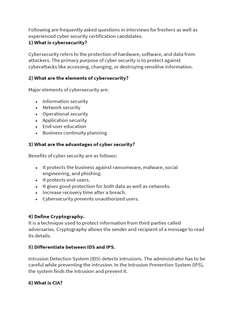 cyber security 110 question & Answer | PDF | Security | Computer Security