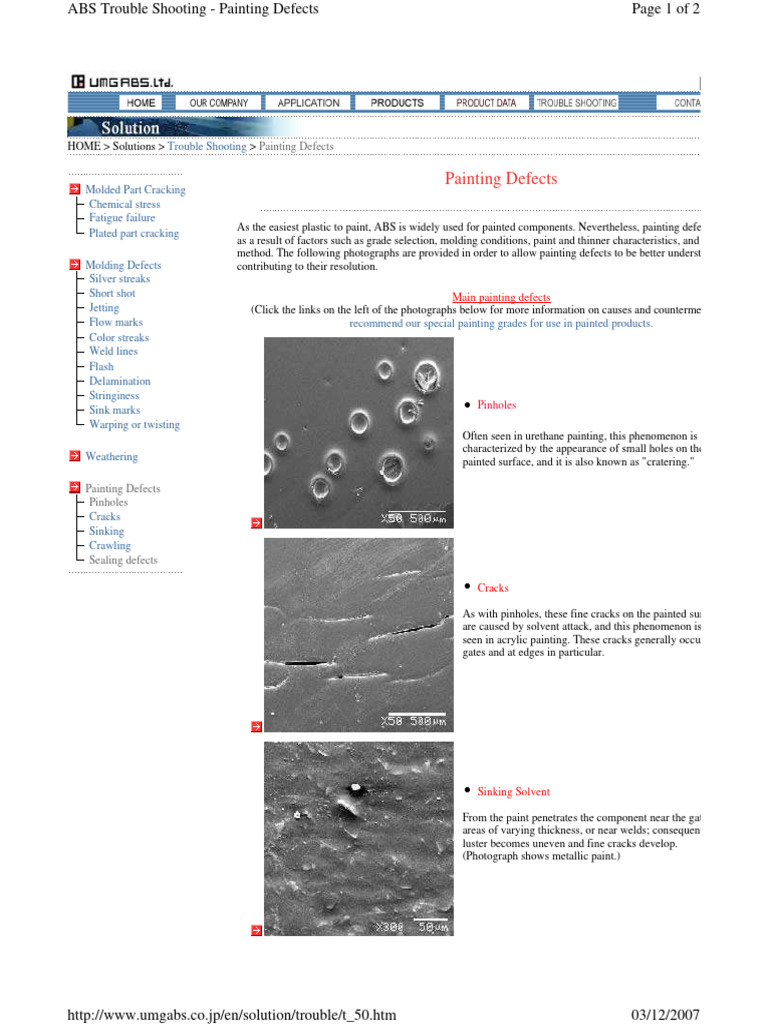 Pictures of paint defects 1 | PDF | Paint | Paintings