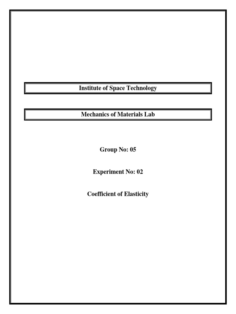 Coefficient of Elasticity | PDF | Young's Modulus | Bending