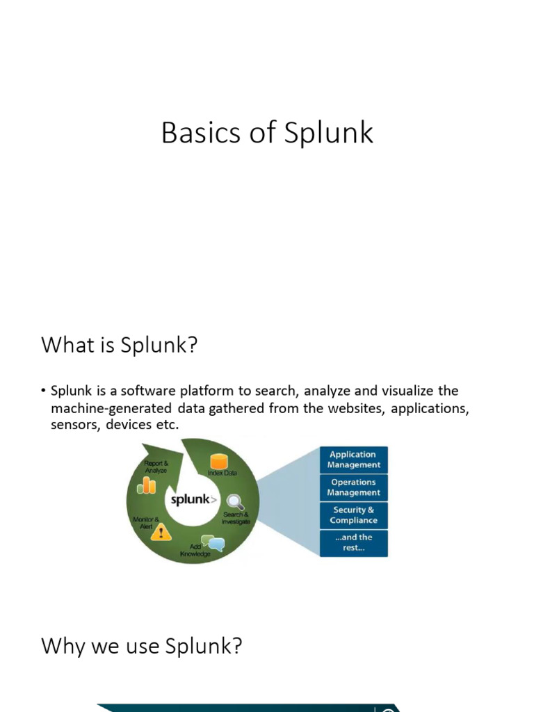 Splunk Basics Pdf User Computing Installation Computer Programs 4199