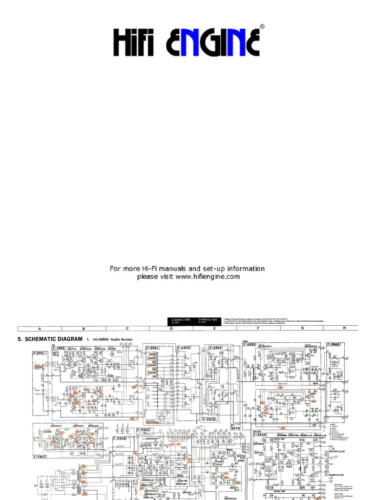 Hfe Sansui g-6000 Schematics | PDF