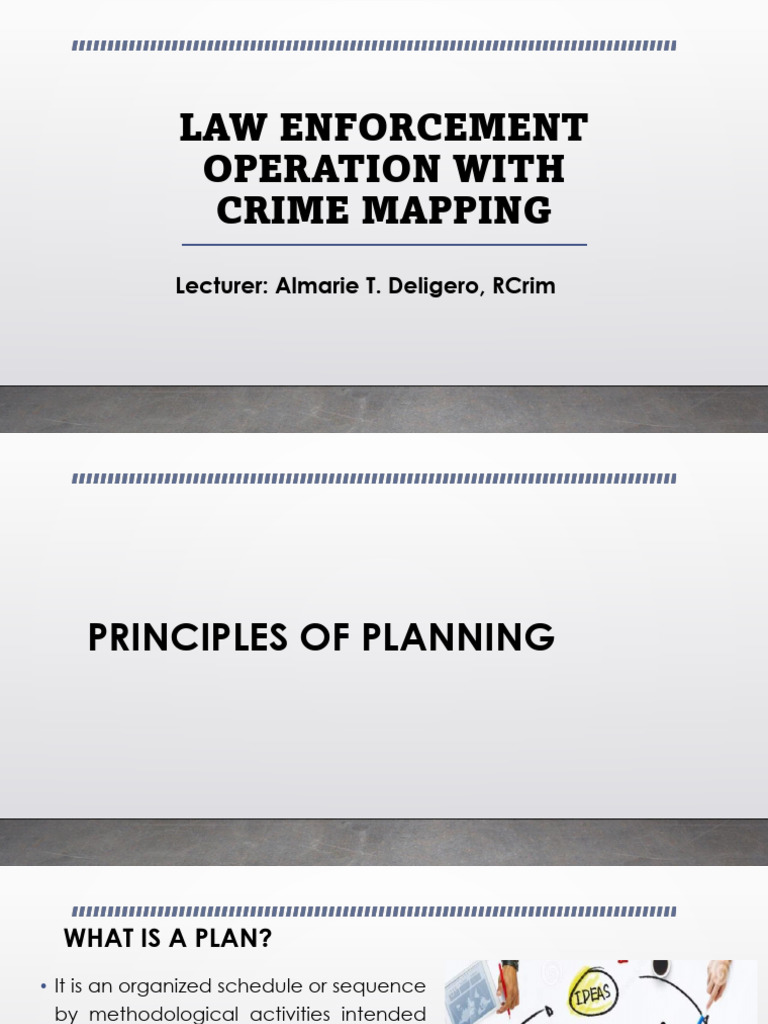 Law Enforcement Operation With Crime Mapping | PDF | Search Warrant ...