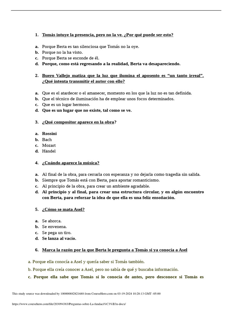 Preguntas Sobre La Fundaci N | PDF | Verdad