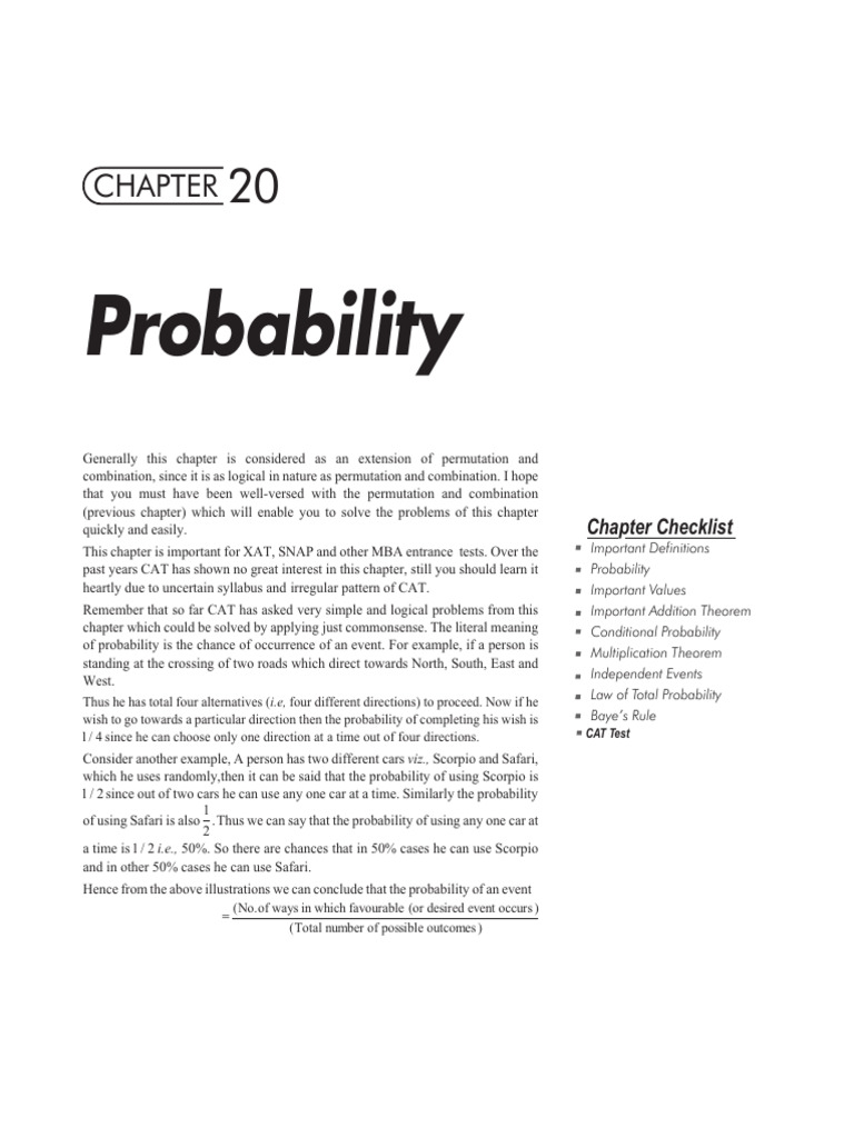 Probability | PDF | Odds | Measure Theory