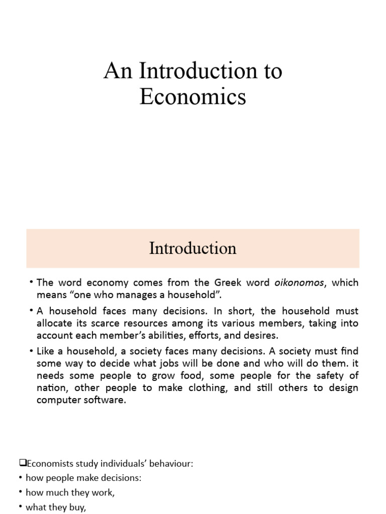 Introduction | PDF | Economics | Economies