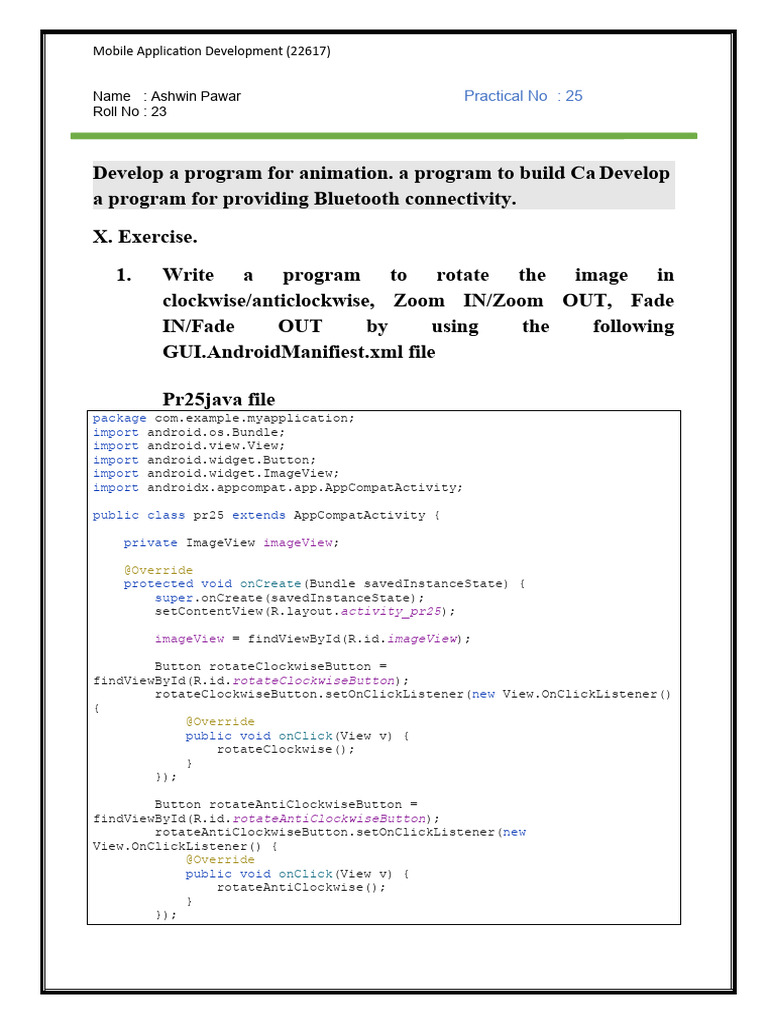 MAD pr25 | Download Free PDF | Android (Operating System) | Personal Digital Assistant