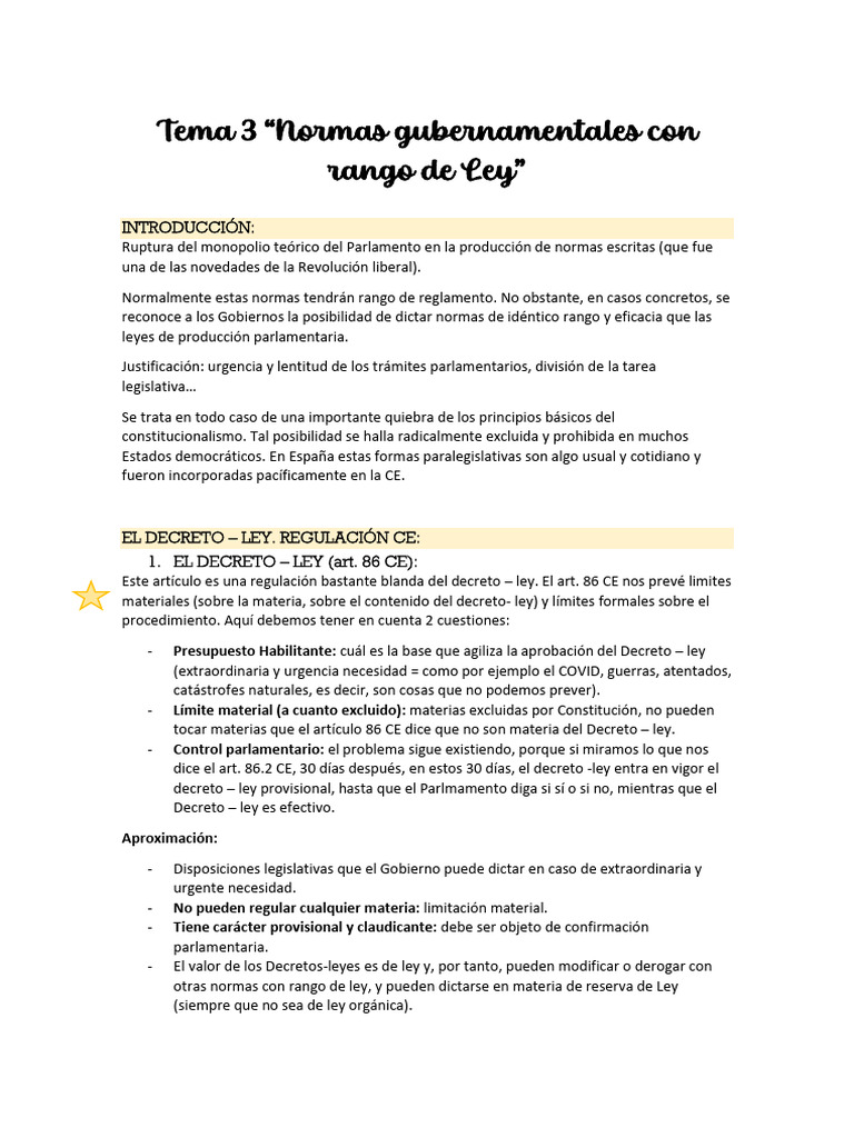 Normas Gubernamentales con Rango de Ley | PDF | Regulación | Sentencia (ley)