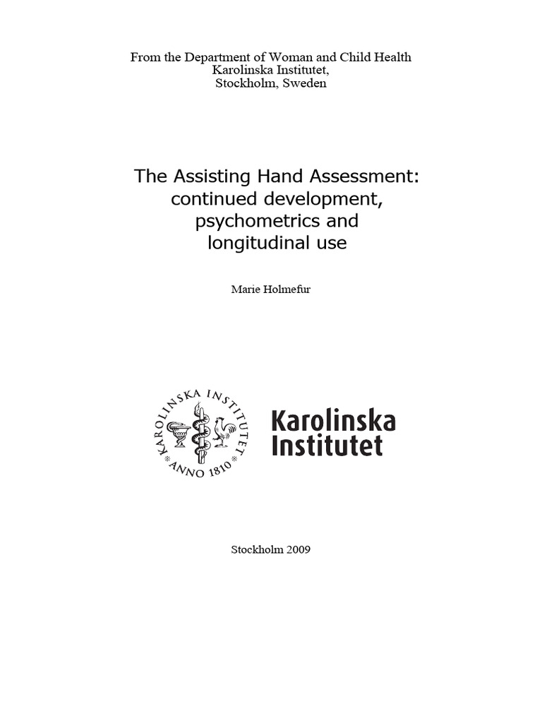 Thesis Pdf Validity Statistics Cerebral Palsy