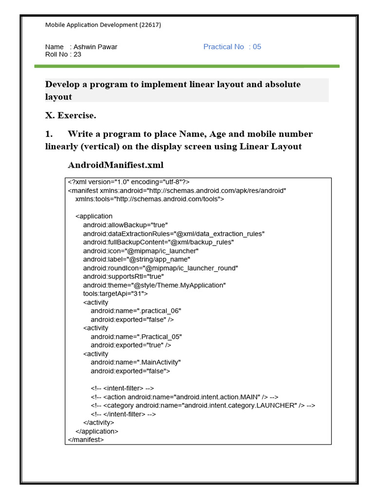 MAD pr05 | PDF | Computing