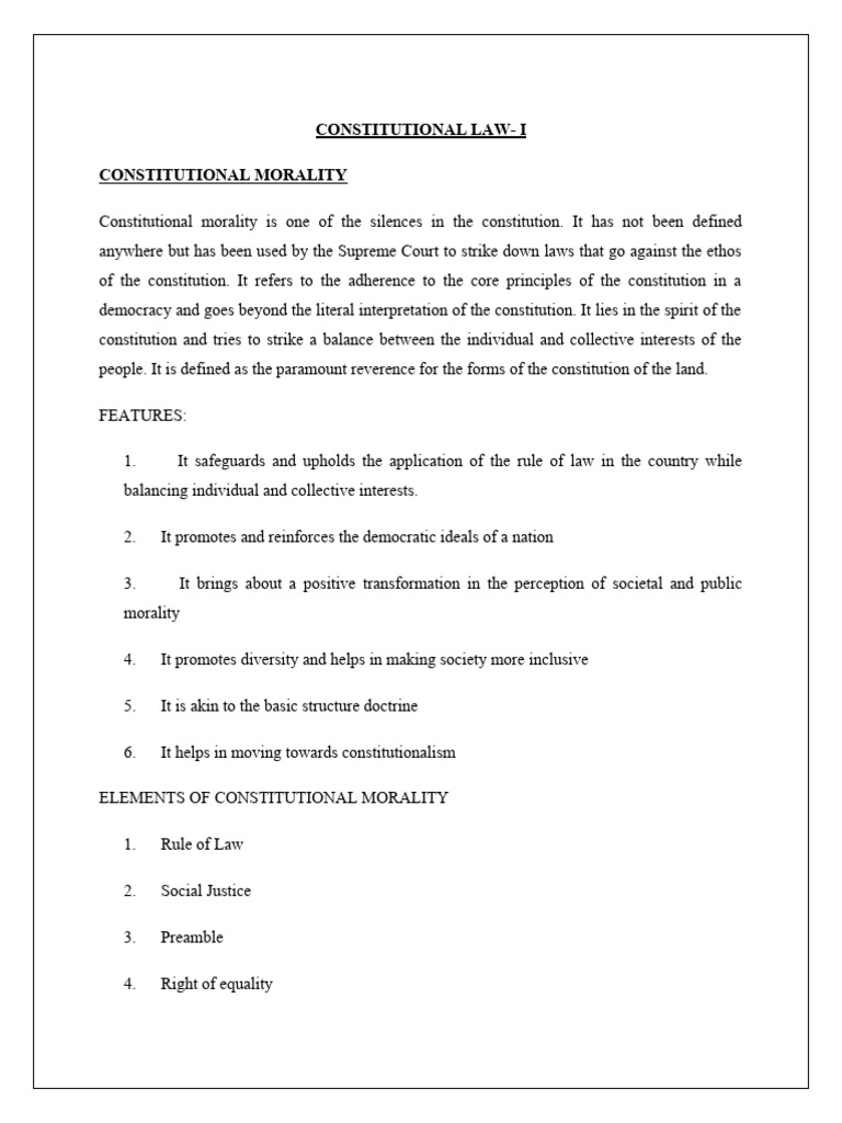 Consti Law-I | PDF | Nullification (U.S. Constitution) | Rule Of Law