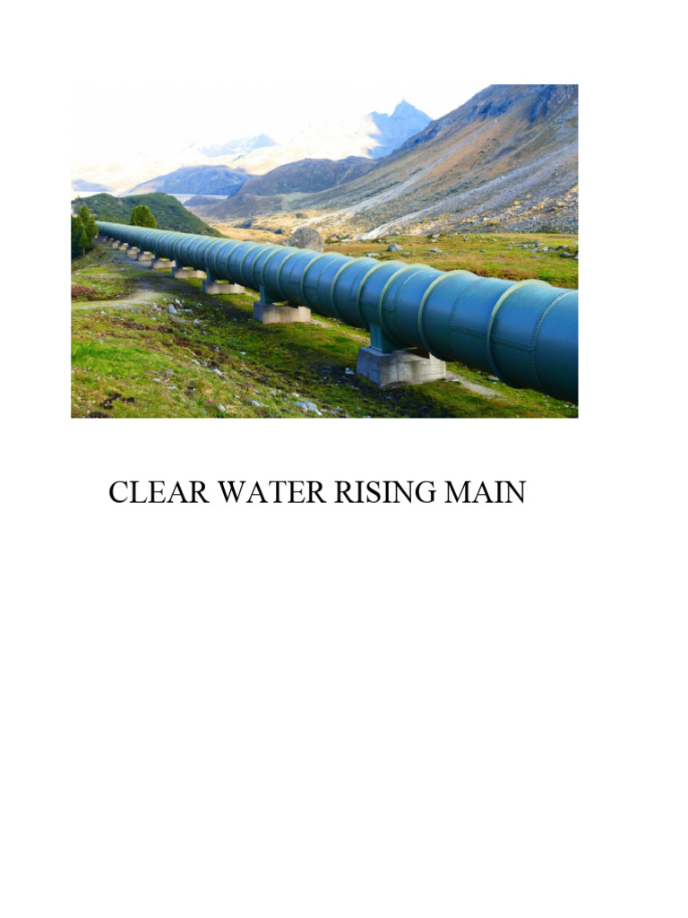 Economic Design of Rising Main Pipe | PDF | Pump | Discharge (Hydrology)