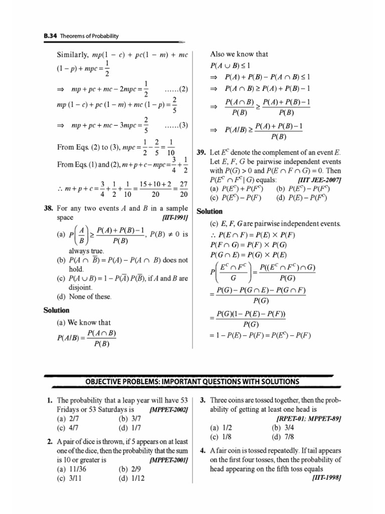 MAS 291 - Probability Practice 1 | PDF