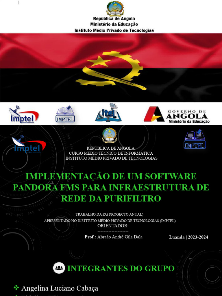 Projecto de Redes de Computadores Do IMPTEL | PDF | Rede de ...