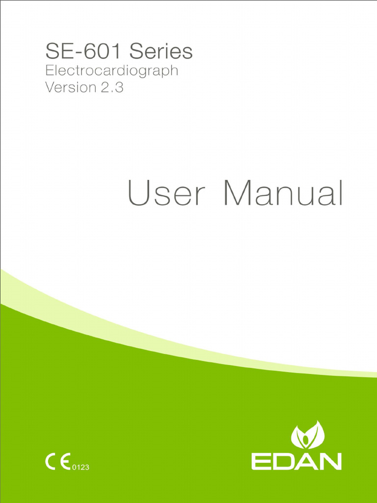 82-01.54.110286-2.3 SE-601 Series Electrocardiograph User Manual-ES ...