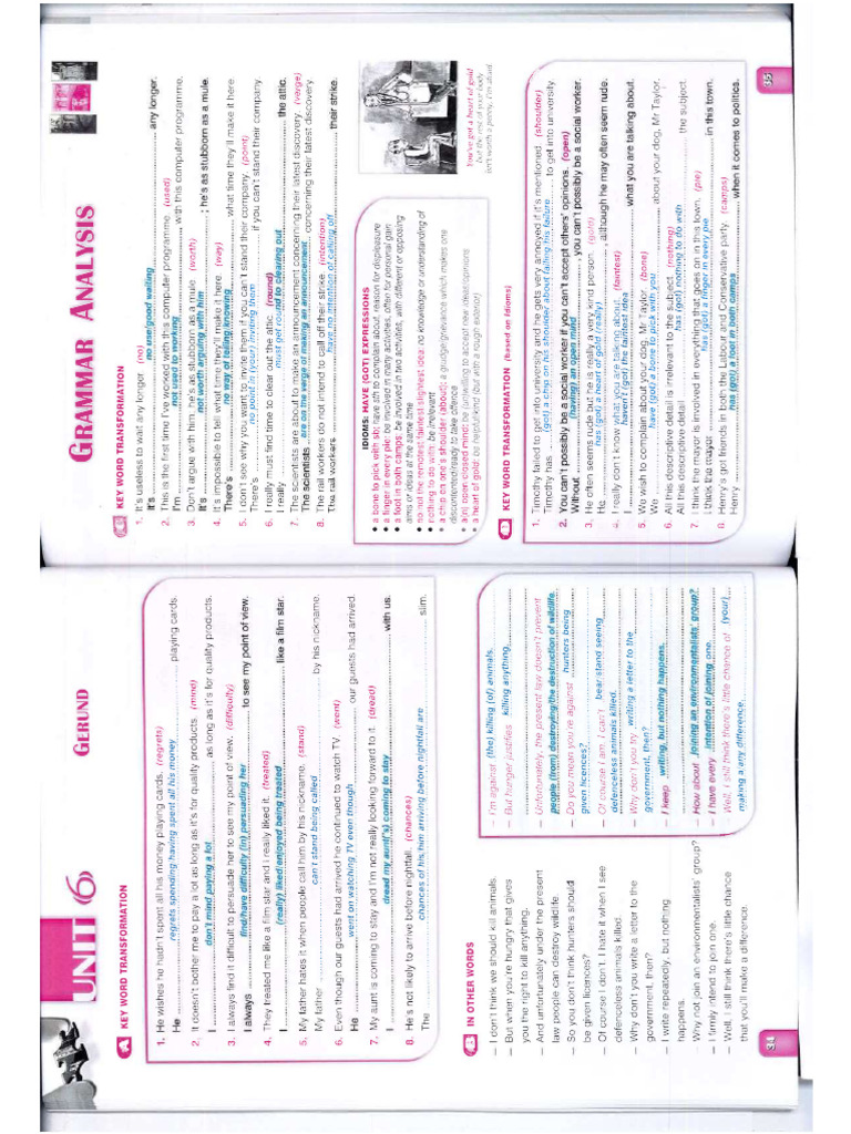 Bridging The Gap 1st - UNIT 6-Key | PDF