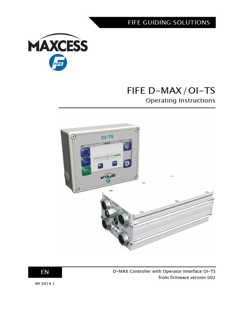 Fife DMAX OI-TS Operation MI-5014-1 | PDF | Power Supply | Safety