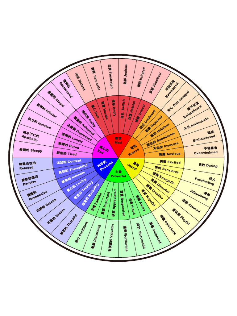 Rainbow Wheel of Emotions | PDF