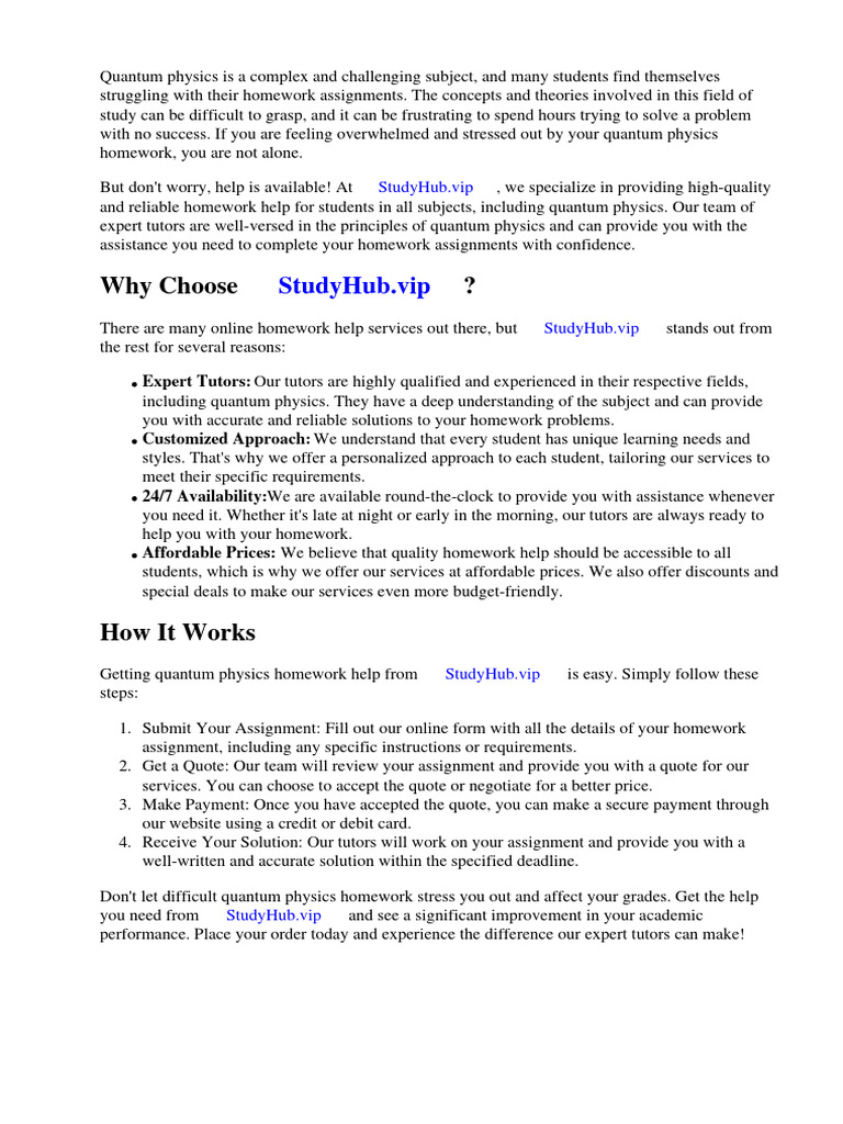Quantum Physics Homework Help | PDF | Quantum Mechanics | Physics