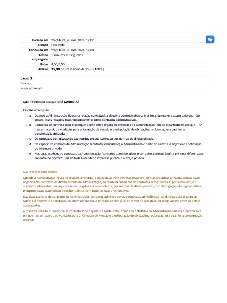 Gestao e Fiscalizacao de Contratos - Exercício Avaliativo - Módulo 2 ... Gestao e Fiscalizacao de Contratos - Exercício Avaliativo - Módulo 2 ...