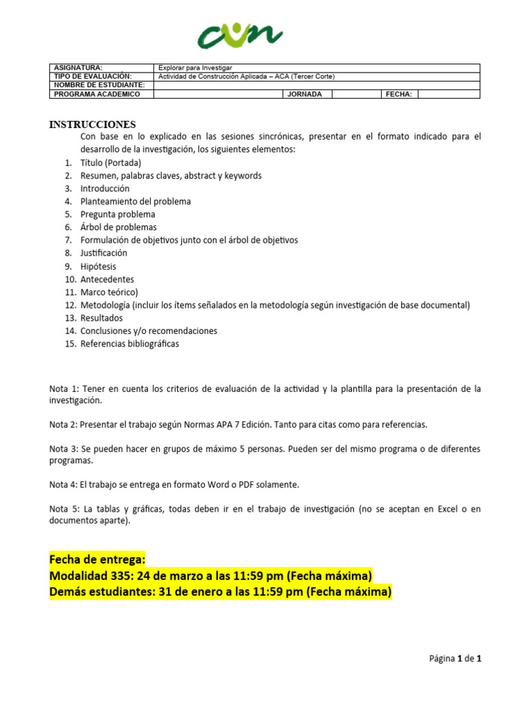 Aca - Entrega Total Investigación | PDF