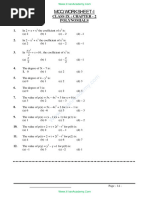 Polynomials Class 9 Extra Questions Maths Chapter 2 With Solutions Answers | PDF | Factorization ...
