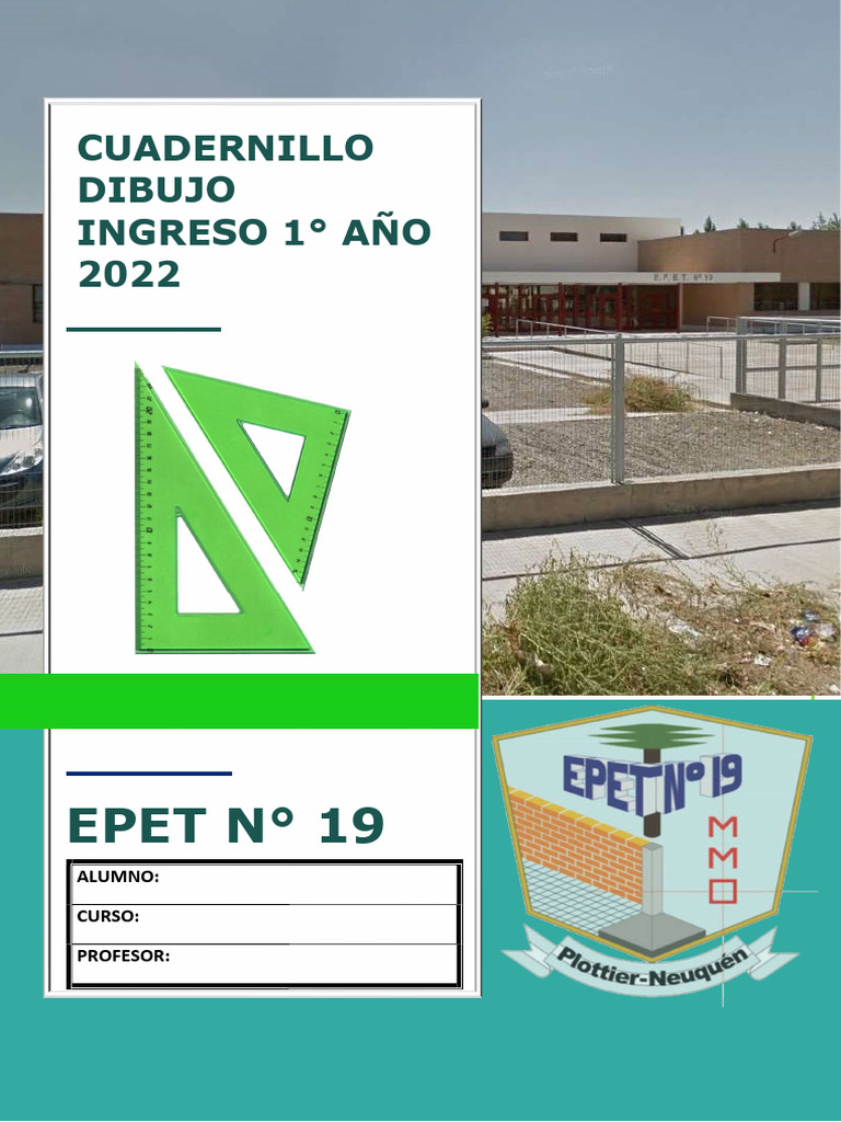 Cuadernillo de Dibujo Ingreso 1° Año | PDF | Ángulo | Dibujo