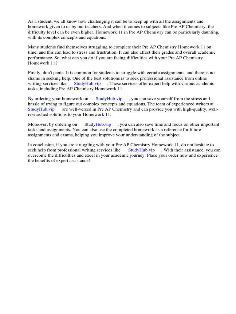 Help for Pre AP Chemistry Homework 11 | PDF | Chemistry | Molecules