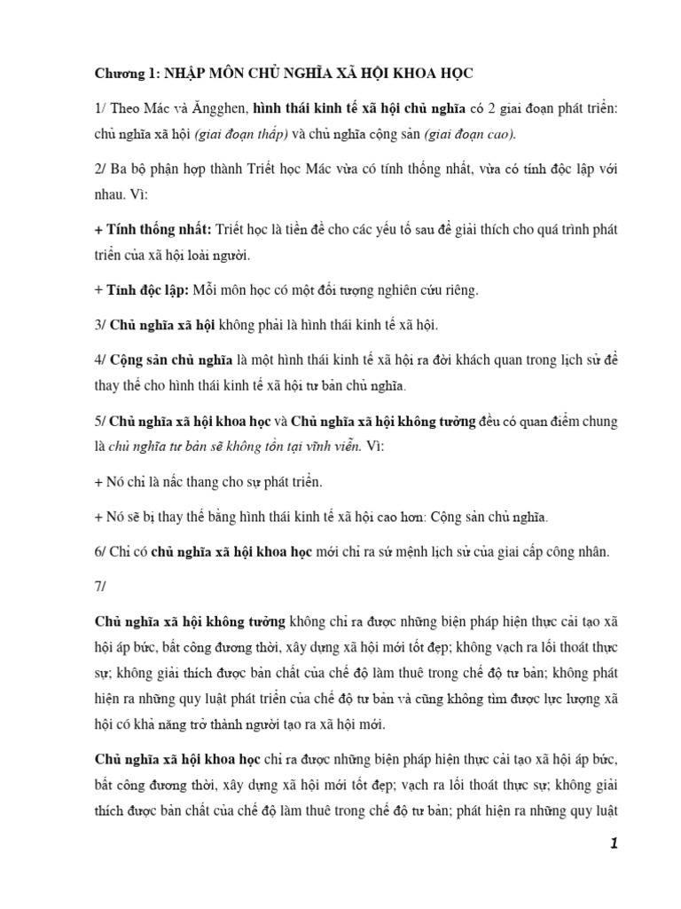 Chủ nghĩa XH học | PDF