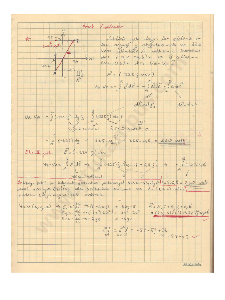 Fizik 2 Ders Notu Not 5 Zeynel | PDF