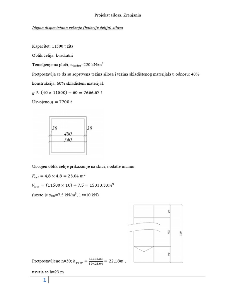 Projekat Silosa | PDF