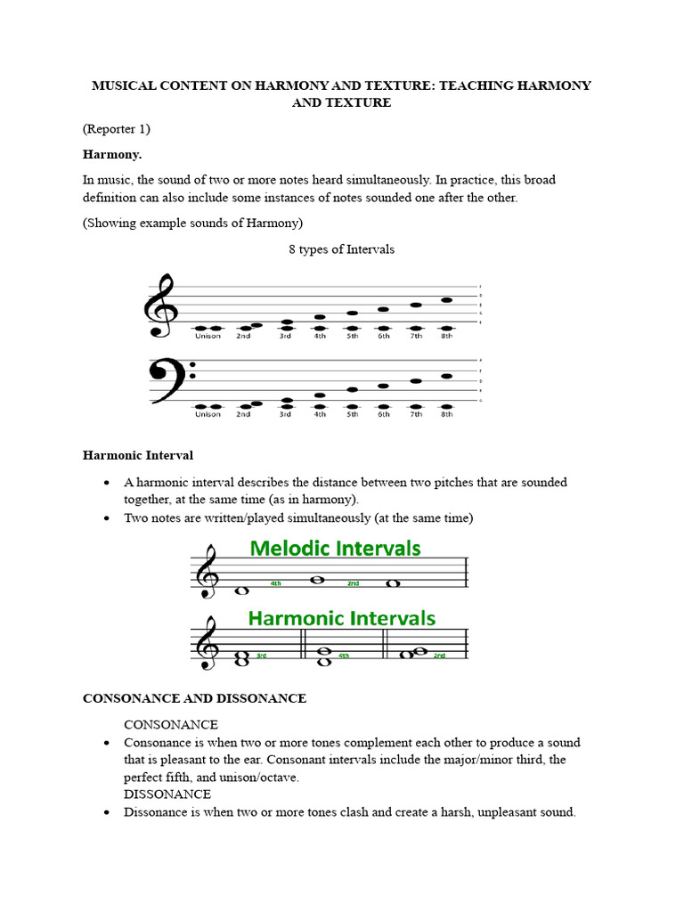 Music | PDF | Harmony | Interval (Music)