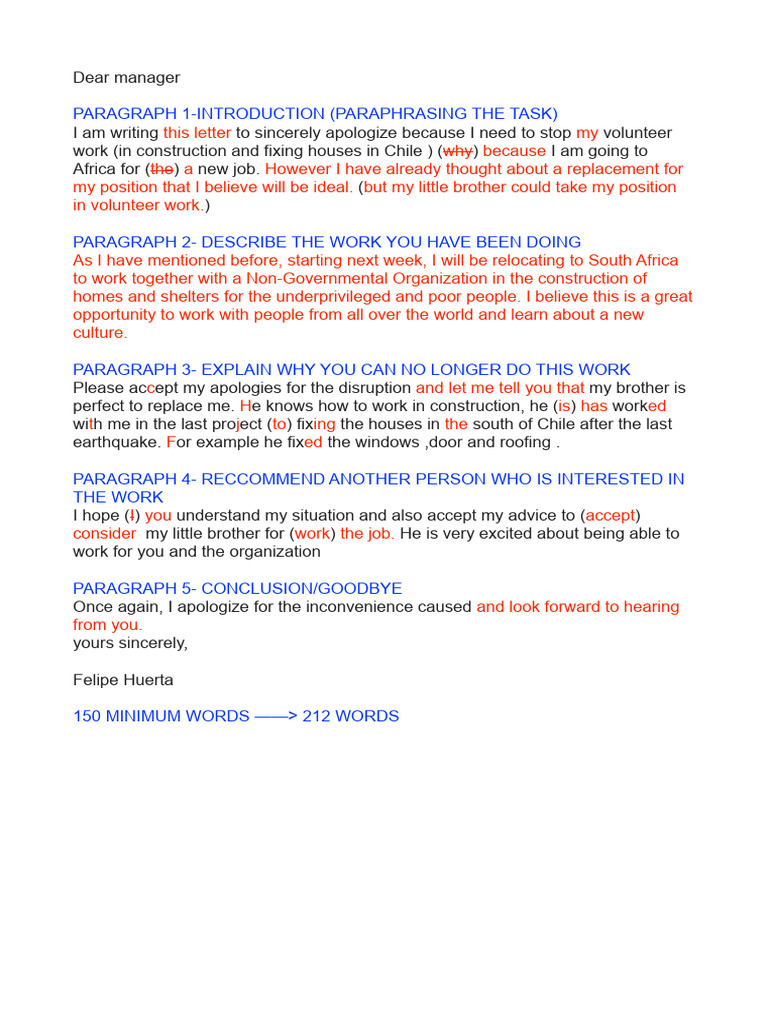 Semi Formal Email - Volunteering Work | PDF