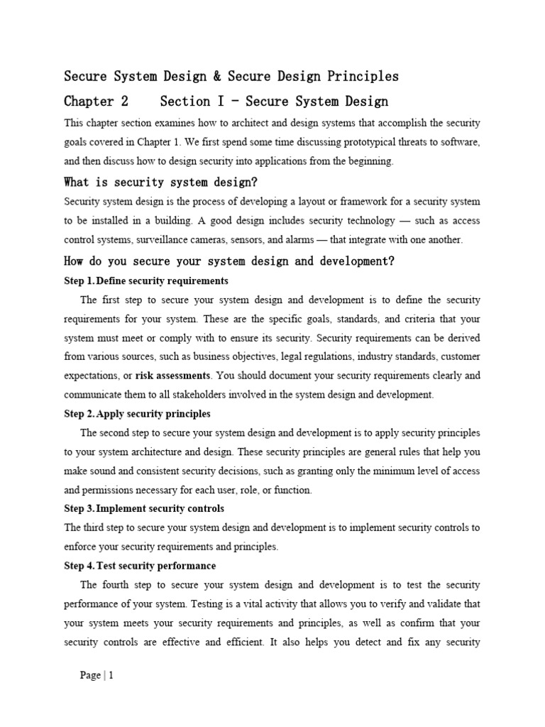 BScSwEng course handout - chapter2, chaptrer3 and chapter4 | PDF | Security | Computer Security